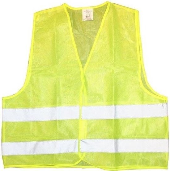 Veiligheidsvest fluorescerend geel voor volwassenen - Reflecterende ... Veiligheidsvest fluorescerend geel voor volwassenen - Reflecterende ...