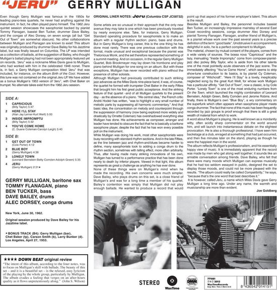 Jeru, Gerry Mulligan | LP (album) | Muziek | bol