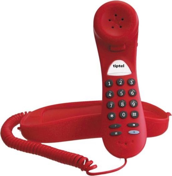 TIPTEL 114 - Analoge telefoon - Rood | bol.com
