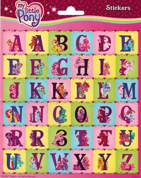 My Little Pony Stickers Letters | bol