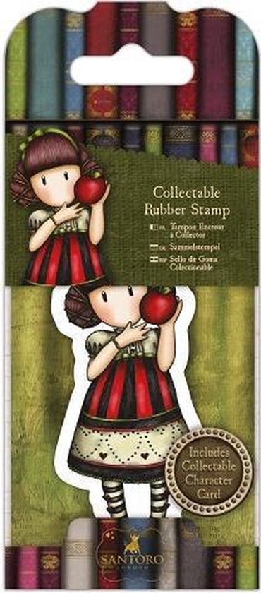 Gorjuss: Collectable Mini Rubber Stamp - Santoro - No. 37 Dear Apple (GOR 907417) | bol