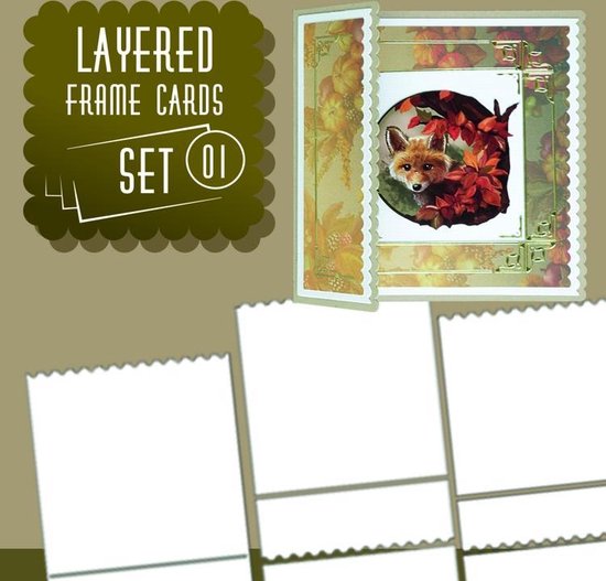 Layered Frame Cards Set 01 | bol