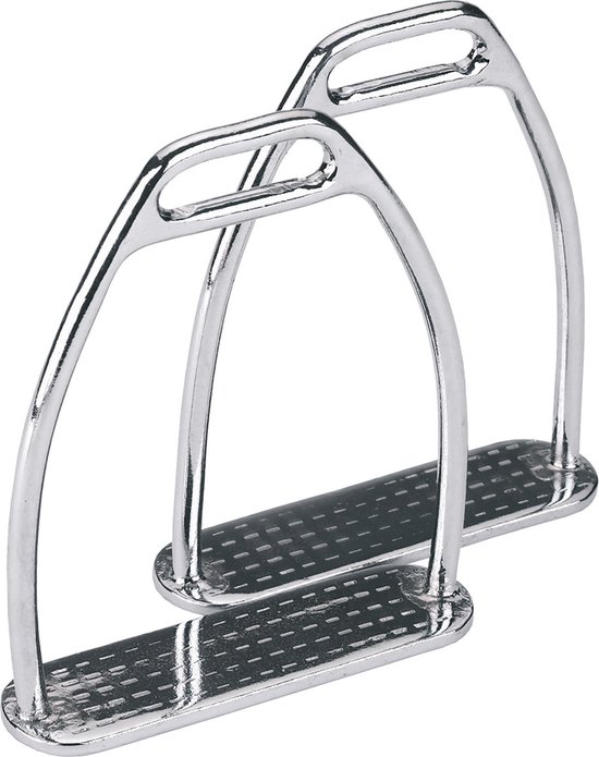 Kerbl Zadel en singel Stijgbeugels kinderen - Rvs - 9cm | bol