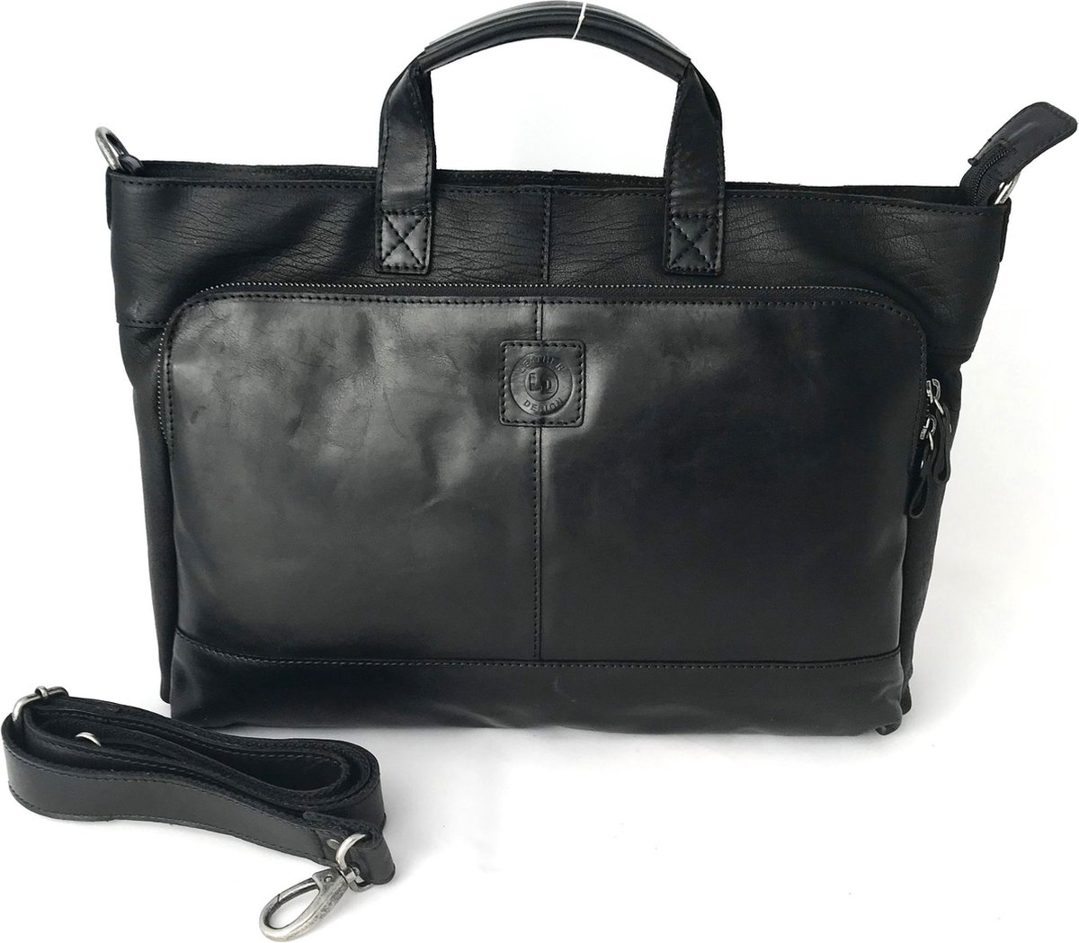 Leather Design Handtas Schoudertas - Laptop 13.3" en Tablet | Dames ...