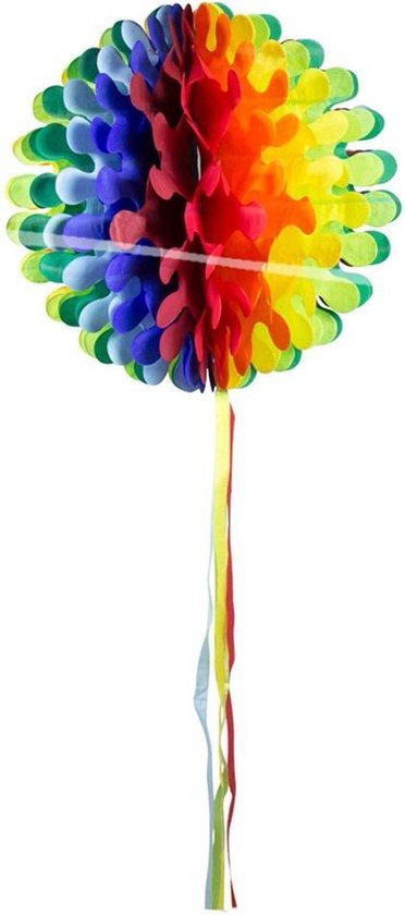 Regenboog Honeycomb Fun Bol - 30cm | bol.com