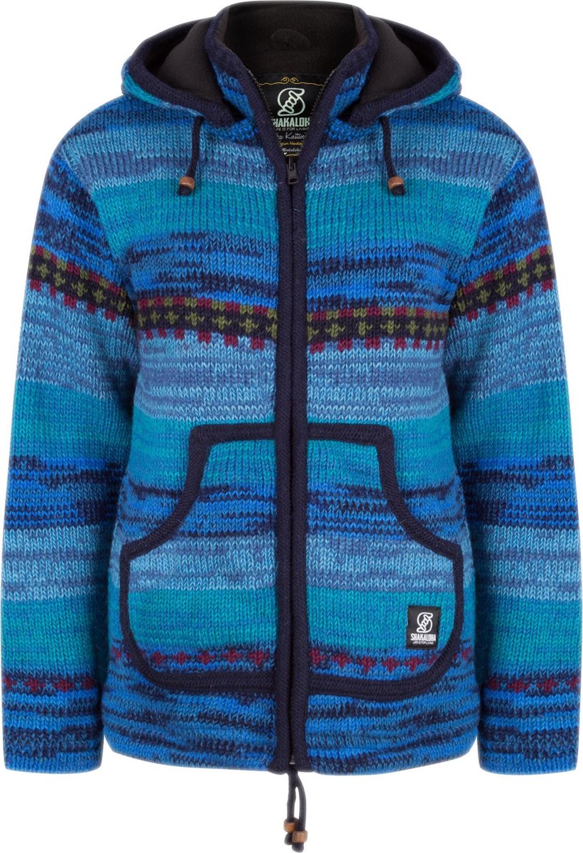 Gebreid Wollen Vest Dames met voering - W Shaker ZH Blue XL | bol.com