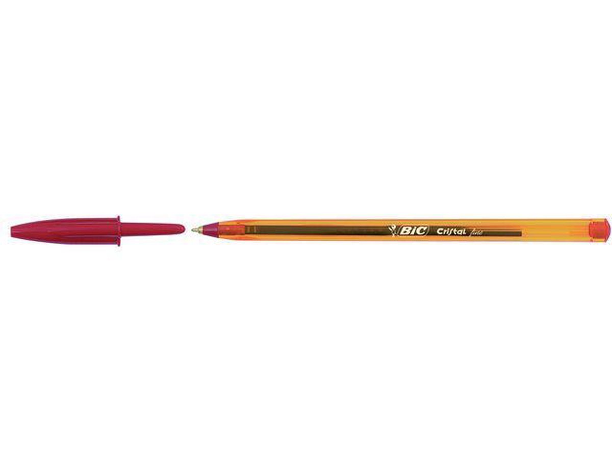 BIC® Balpen Cristal fine Fijn, rood (pak 50 stuks) | bol.com