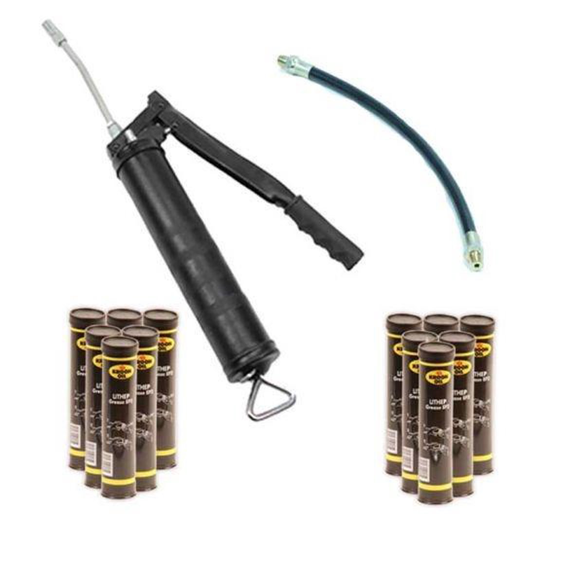 Vetspuit met slang en 12 vetpatronen | bol.com