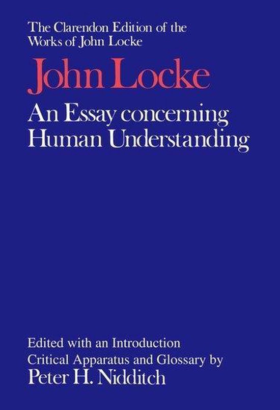 Essay Concerning Human Understanding | 9780198245957 | John Locke ...