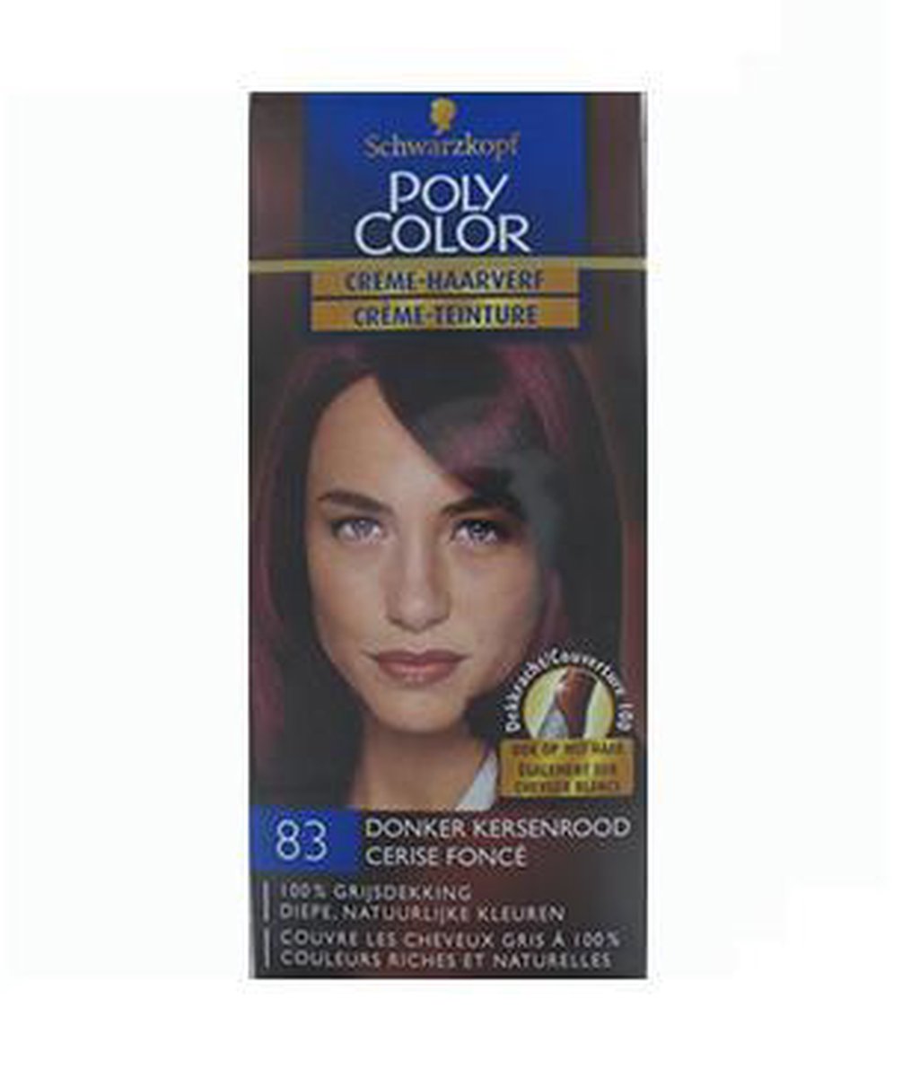 Poly Color Haarverf Creme - 83 Donker Kersenrood | bol.com