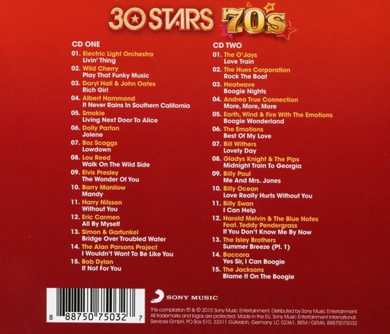 30 Stars: 70S, Various | CD (album) | Muziek | bol.com