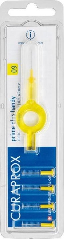 Curaprox Prime Plus Handy 09 met houder - Geel | bol
