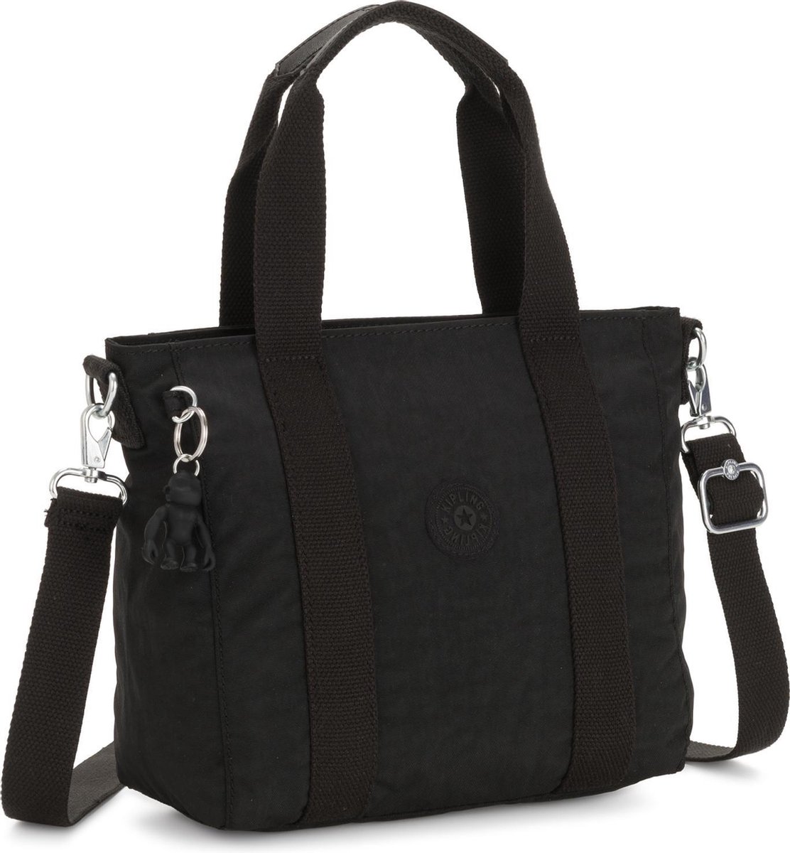 Kipling Asseni Mini Dames Schoudertas - Black Noir | bol.com