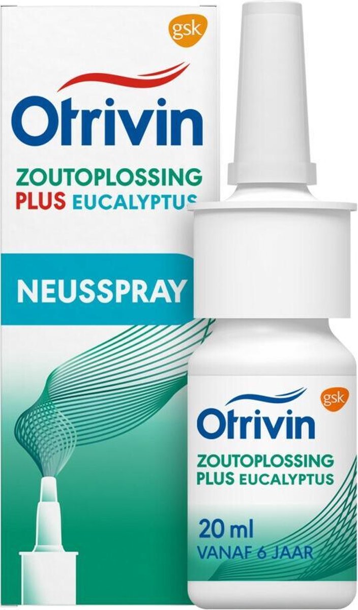 Otrivin Zoutoplossing Plus Eucalyptus Neusspray bij verstopte neus 20 ...