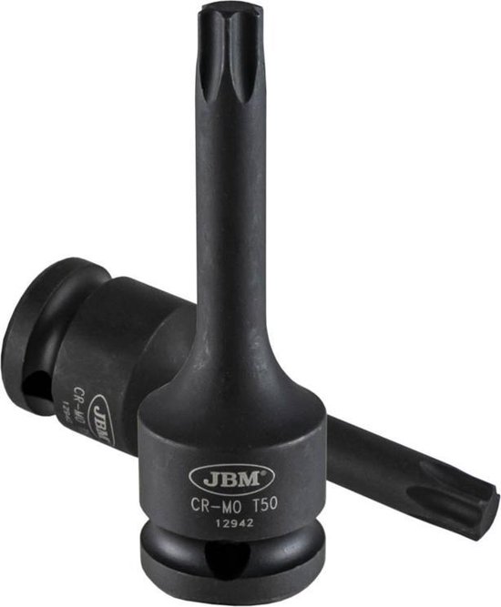 JBM Tools | Slag-bits torx t55 met een uitsparing 1/2" voor 52340 | bol