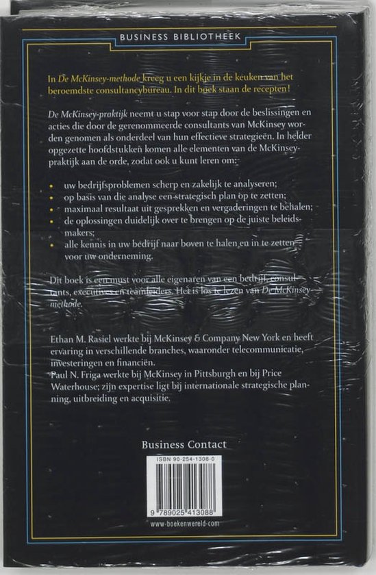De Mckinsey-Praktijk, Ethan M. Rasiel | 9789025413088 | Boeken | bol
