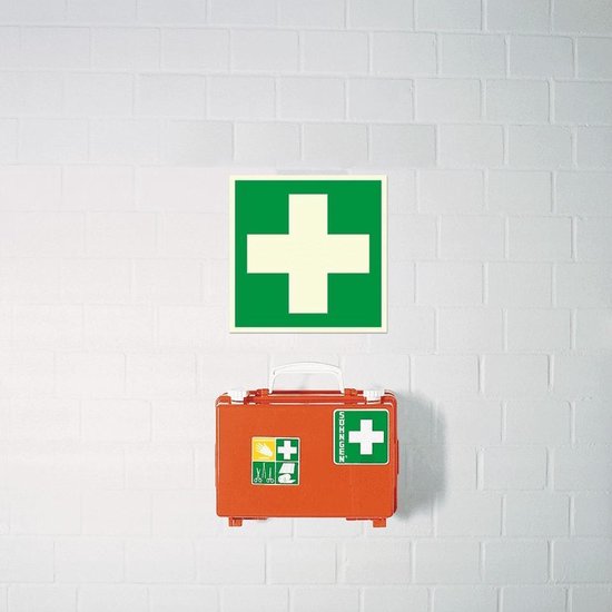 EHBO sticker - ISO 7010 - E003 50 x 50 mm - 10 stuks per kaart | bol