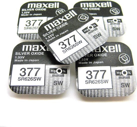 Zilveroxide 377 batterij 1,55V - 5 stuks | bol