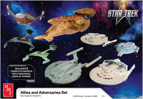 Star Trek Schip Set 1:2500 - 8 Iconische Ruimteschepen - Modelbouw - U ...