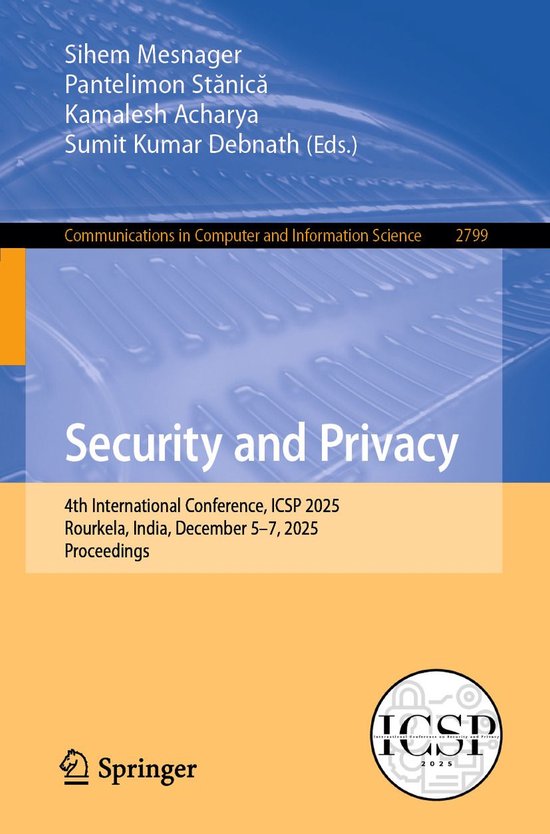Computer Science (R0) - Security and Privacy (ebook) | 9783032128348 ...