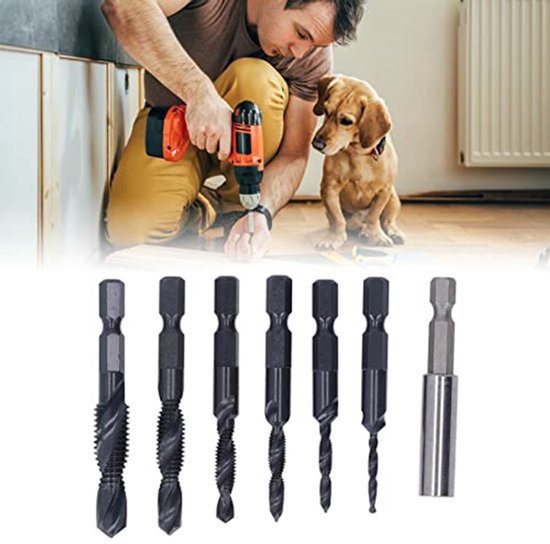 KARZO - Combination drill tap M3-M10 - Hexagonal shank - Hoge snelheid ...