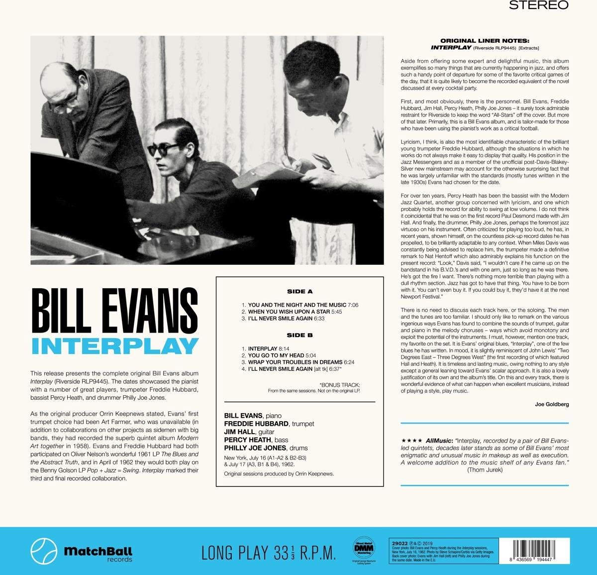 Interplay, Bill Evans | LP (album) | Muziek | bol.com