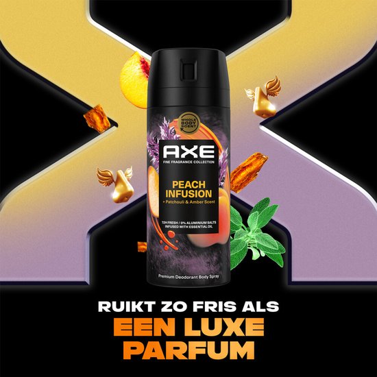 Axe – Deodorant – Peach Infusion – 150 ml - Voordeelverpakking - 6 ...