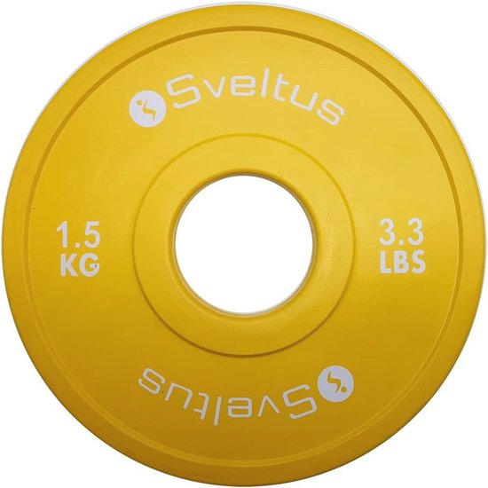 Mini-schijf 1,5 kg voor Gewichtheffen en Powerlifting | bol