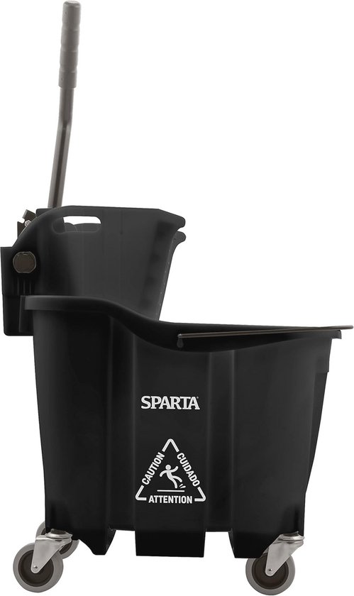 Seau à Mop 35 QT avec Essoreur Latéral - Zwart | bol