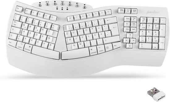 Ergonomisch Draadloos Gesplitst Toetsenbord QWERTZ Duits - Dual Mode | bol