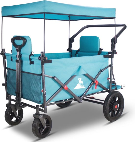 Opvouwbare Bolderkar met Dak - Multifunctionele Transporthandwagen met ...
