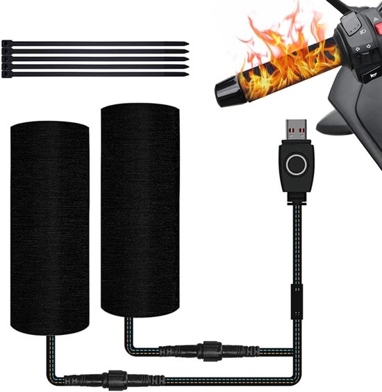 Verwarmde handgrepen voor motorfiets - 5 V - 22 mm - intelligente ...