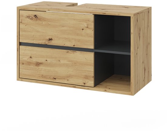 Vicco Viola Wastafelonderkast – 100 x 60 cm Artisanaal eiken | bol