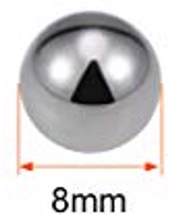 Vermogen 50 Stuks - Precisieballen Carbonstaal 8mm - Glad Oppervlak | bol