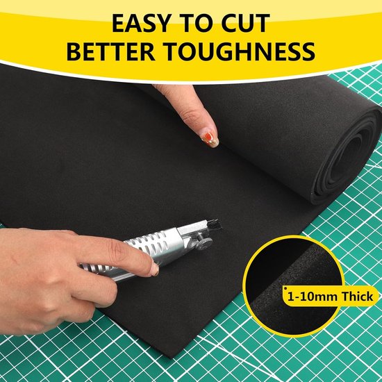 EVA-schuimvel Zwart 1 mm - Perfect voor Cosplay en Creatieve Projecten ...
