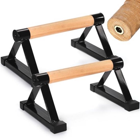 Houten Push-up Bars voor Calisthenics en Fitness - Stevige Antislip ...