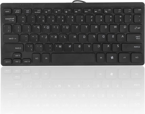 Egoods - USB bekabeld compact toetsenbord met multimedia keypad voor pc ...
