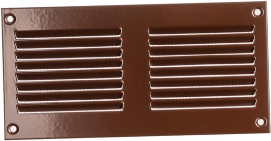 Ventilatierooster 200x100mm Metaal met Insectengaas voor Toevoer en ...