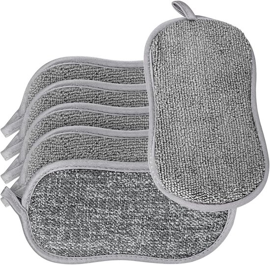 Keukensponzen Set - 6 Stuks Grote Spons voor Afwas en Schoonmaken ...