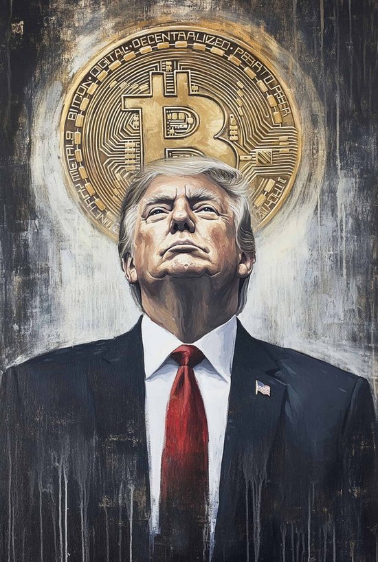 Donald Trump Poster - Politiek Posters - Bitcoin - Crypto - President ...