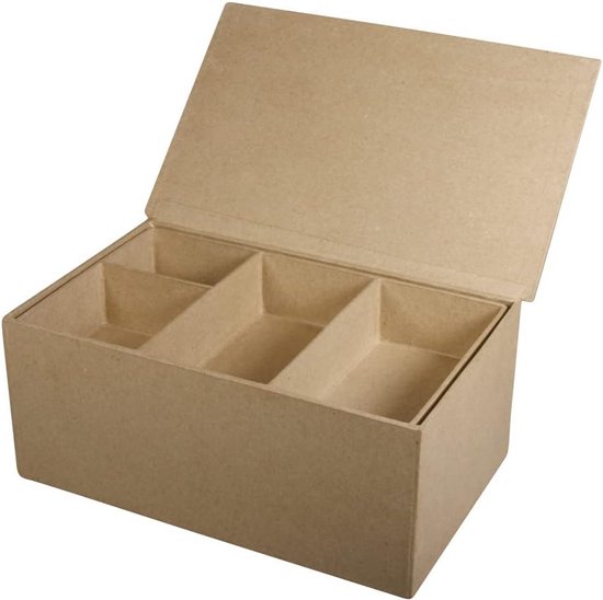 Kartonnen Sorteerdoos FSC Gerecycled met Binnenindeling 22.5 x 14 x 10 ...