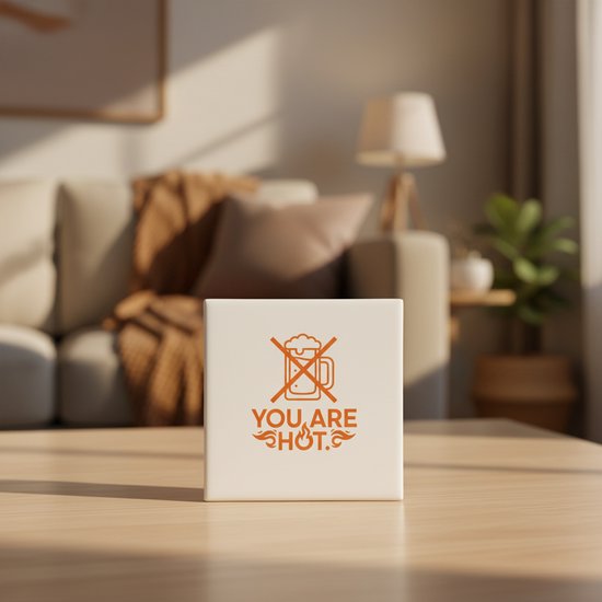 “You Are Hot” Grappige Keramische Tegel – 15×15 cm Humor Cadeau met ...