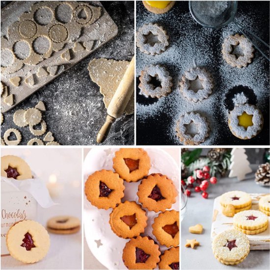 Christmas Cookie Cutters Set Van 9 – Roestvrij Staal Linzer Uitstekers ...