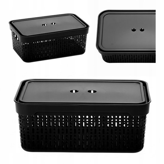 Compact Organizer Mand Lade Bureau 30x20x12 cm met deksel | bol