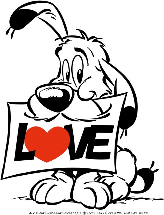 Asterix & Obelix Idefix Love Sticker | bol
