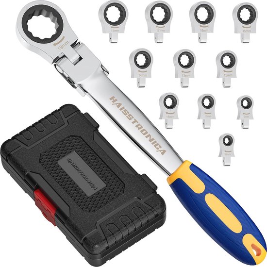 Quick-Change Ratelsleutel Gereedschapsset - 12-in-1 Flex Head met 72 ...