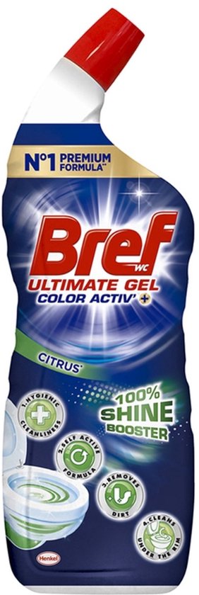 Bref WC - Ultimate Gel Color Activ+ - Toiletreiniger - Citrus - 700 ml ...