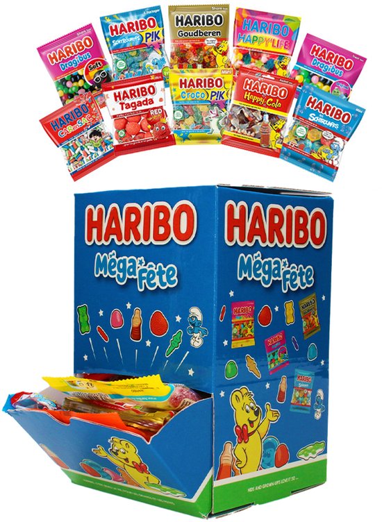Coffret de distribution Haribo "Méga Fête !" - 1000g | bol