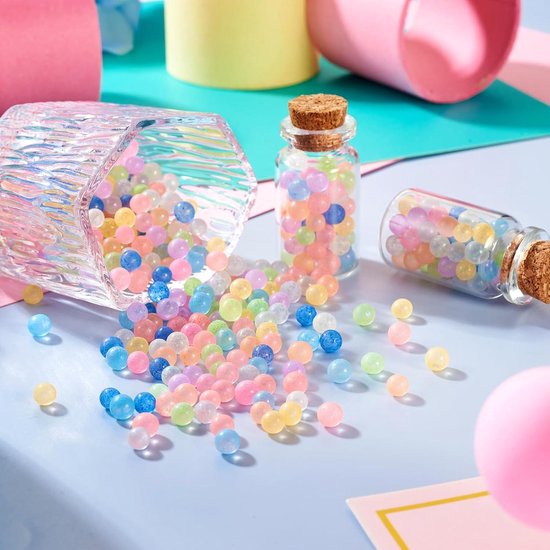 Allecta - Lichtgevende Glaskralen 500 Stuks, Kleurrijk, Decoratie ...