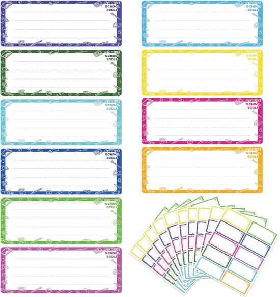 Étiquettes autoadhésives pour enfants - 100 étiquettes naam et labels ...